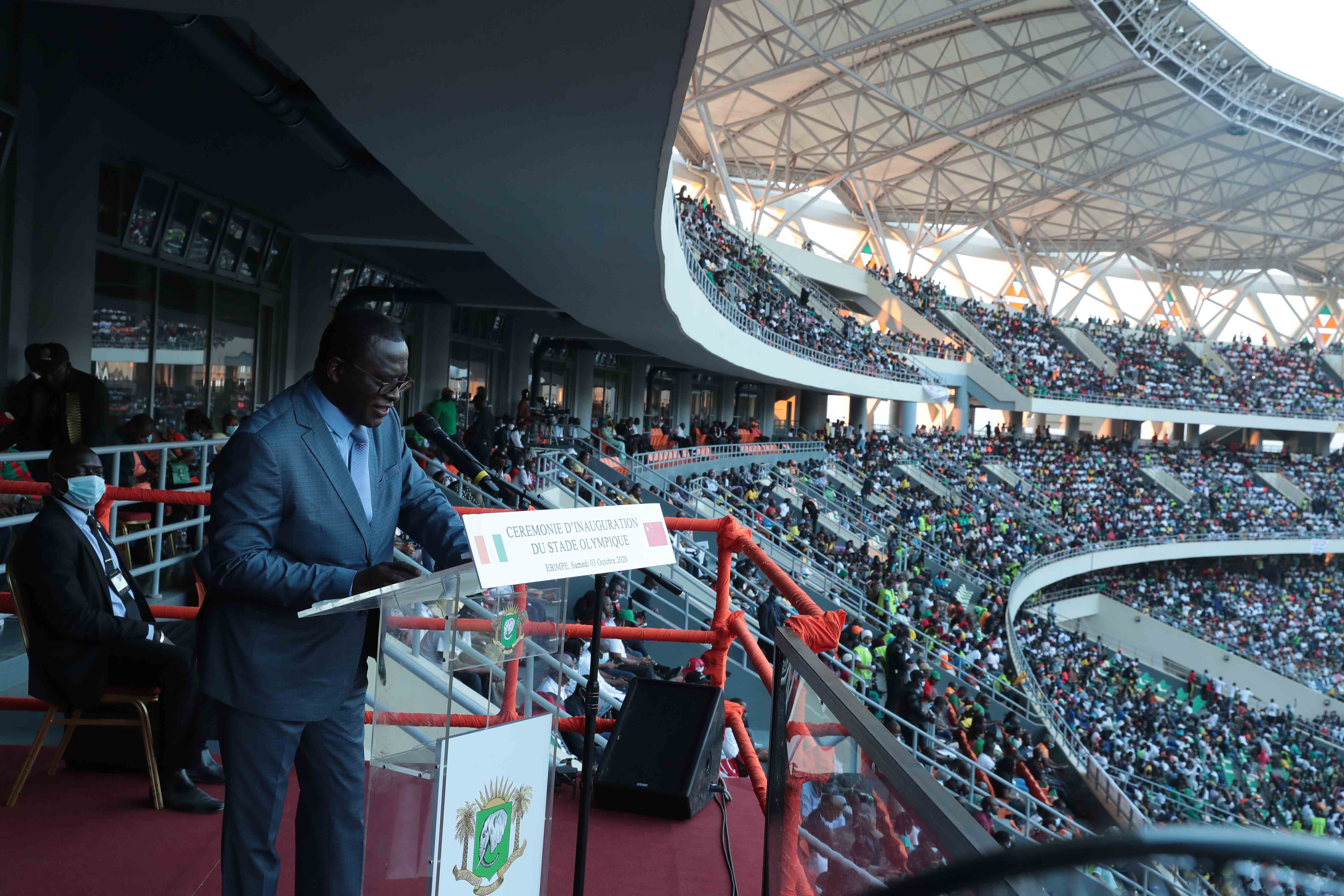 En Images le stade olympique Alassane Ouattara d’Ebimpé, merveille d ...